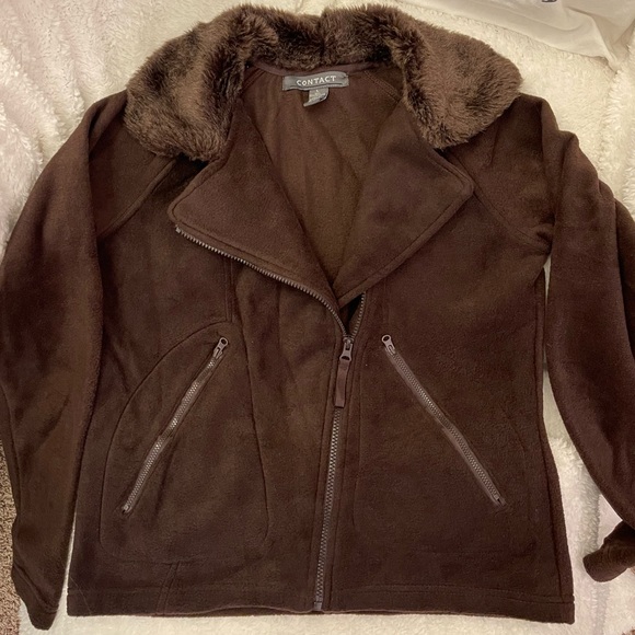Jackets & Coats | Unique Zip Up Fleece Jacket | Poshmark